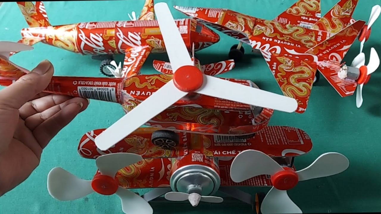 4 homemade toy planes - Boeing plane / F22 plane / Helicopter with ...