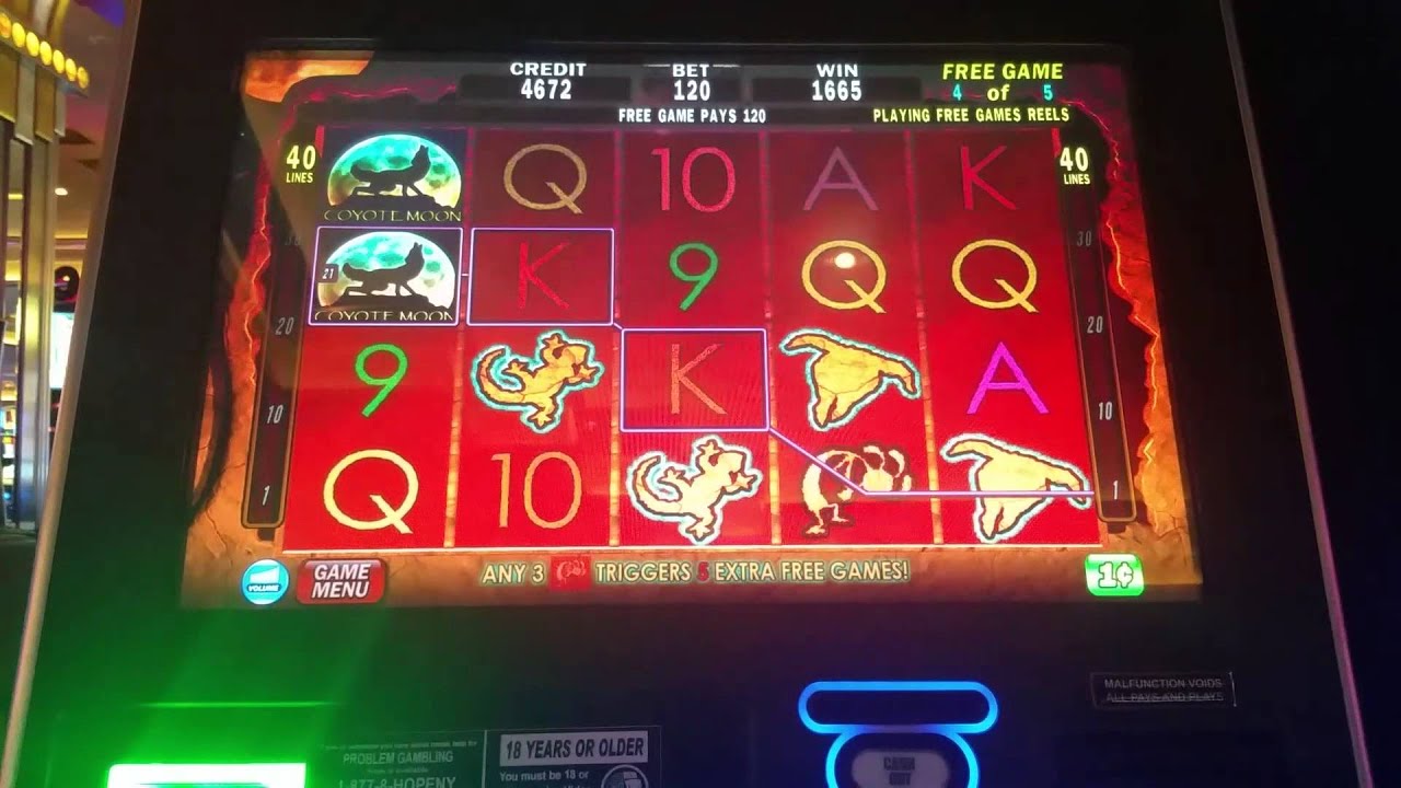 Coyote Moon slot machine bonus round at Empire City casino - YouTube