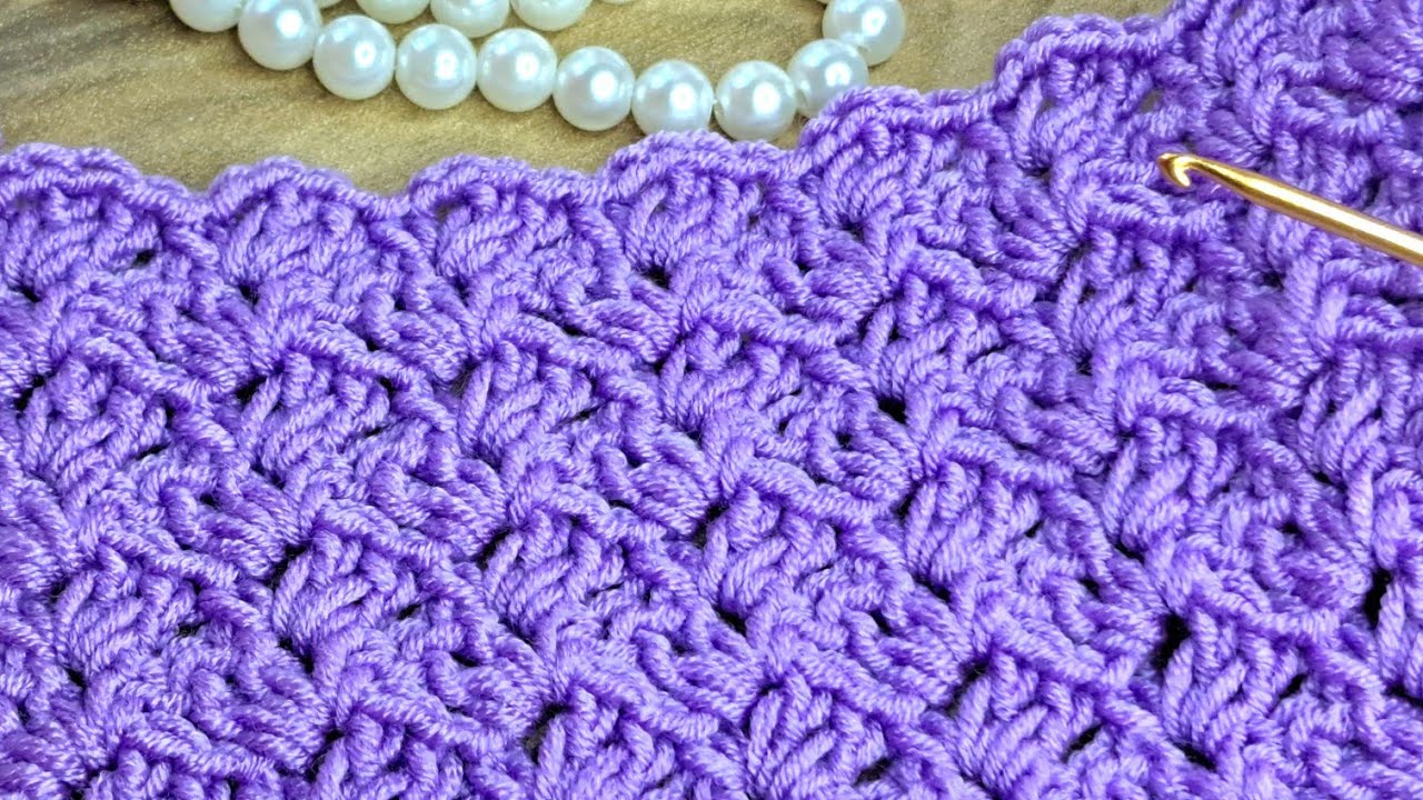 💜 DIY !An Amazing Crochet Pattern For Masters & Beginners/Babyblanket Top & Cardigan Stitch ...
