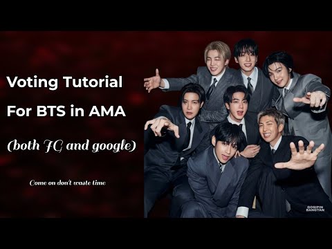 Tutorial video for voting BTS in AMA awards (both instagram and Google) #100kview#bts##tutorial#AMA#