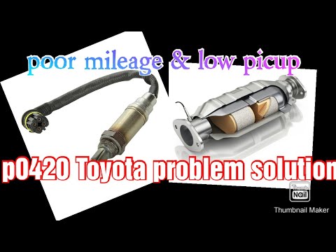 Toyota p0420 low mileage problem solve by #auto_care_machenic# - YouTube