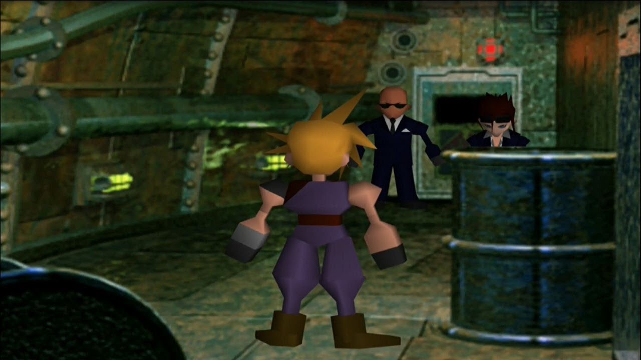 Final Fantasy VII (PS4) Boss: Reno And Rude (Sunken Gelnika) HD 720p ...
