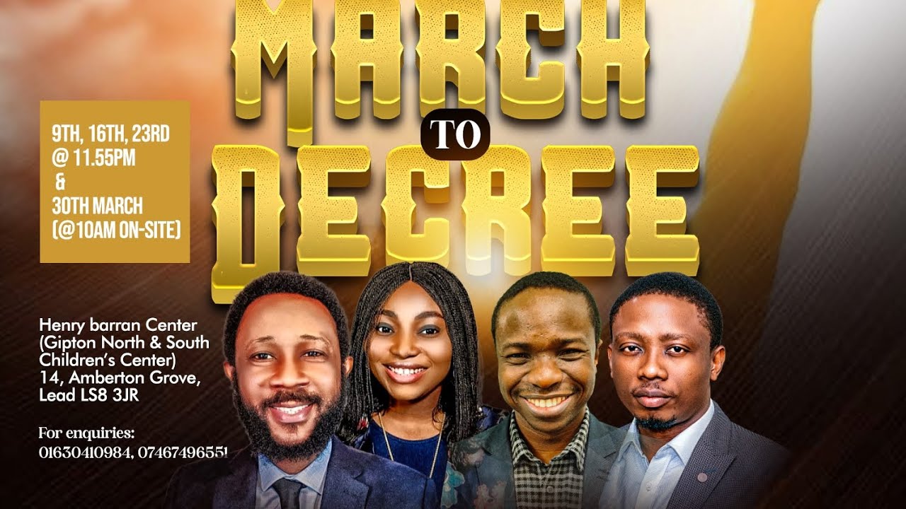 I PROPHESY II March to DECREE Pastor Stephen Adegoke II Sunday service ...