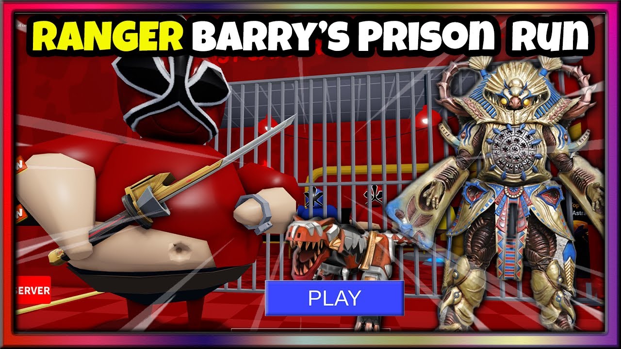 New Obby Game: Power Ranger Barry's Prison Run - Can You Escape? - YouTube
