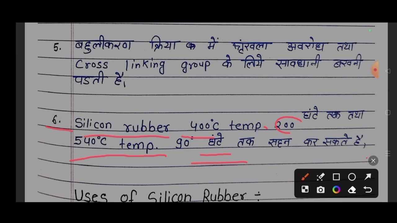 silicon rubber bsc 3rd year inorganic chemistry || Silicon Rubber || # ...