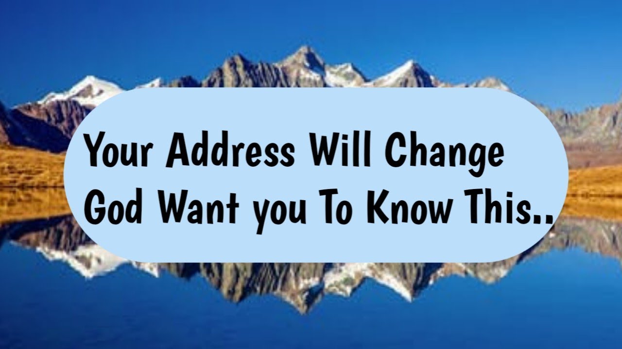 💌God Message for you Today😎 | God Wants you to know this.Your Address ...