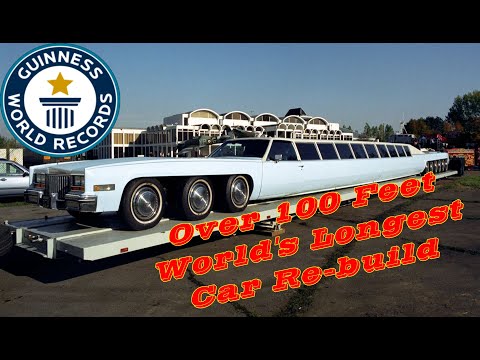 World's longest car made, over 100 feet long limousine broke Guinness ...