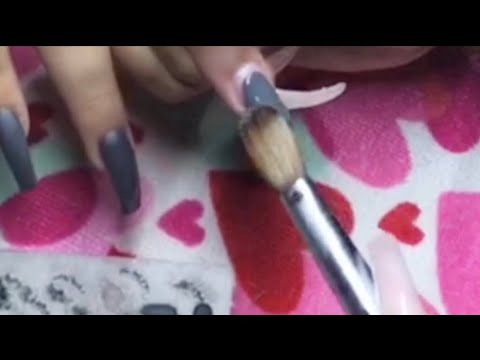 How To Lay Acrylic | Acrylic Nails - YouTube