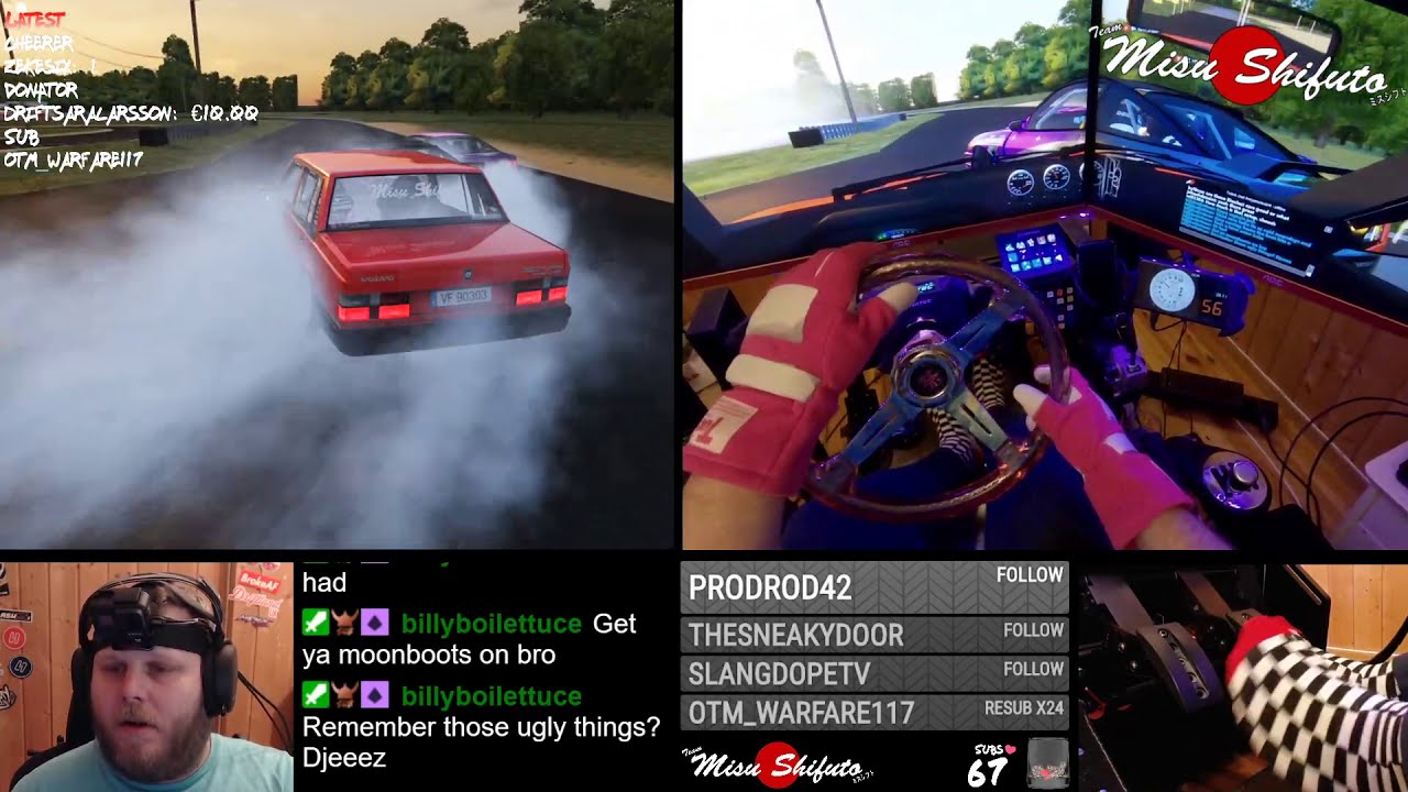 3 man tandem w/ MS Joona & Sara | Twitch highlight | GoPro | Fanatec ...