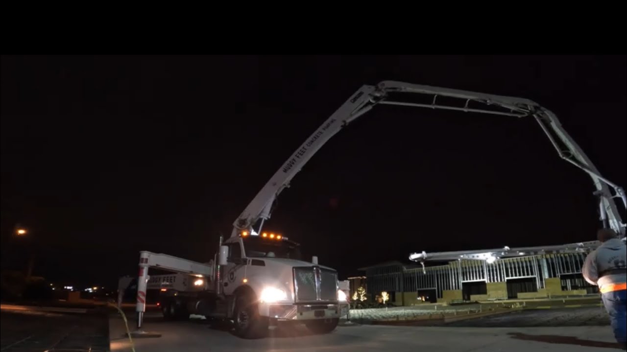 Pumping concrete for this paving job. Pumping concrete with Muddyfeet ...