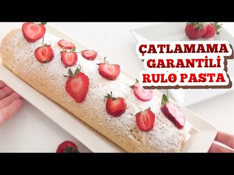 ÇATLAMAMA GARANTİLİ RULO PASTA TARİFİ ÜSTELİK KREM ŞANTİSİZ!