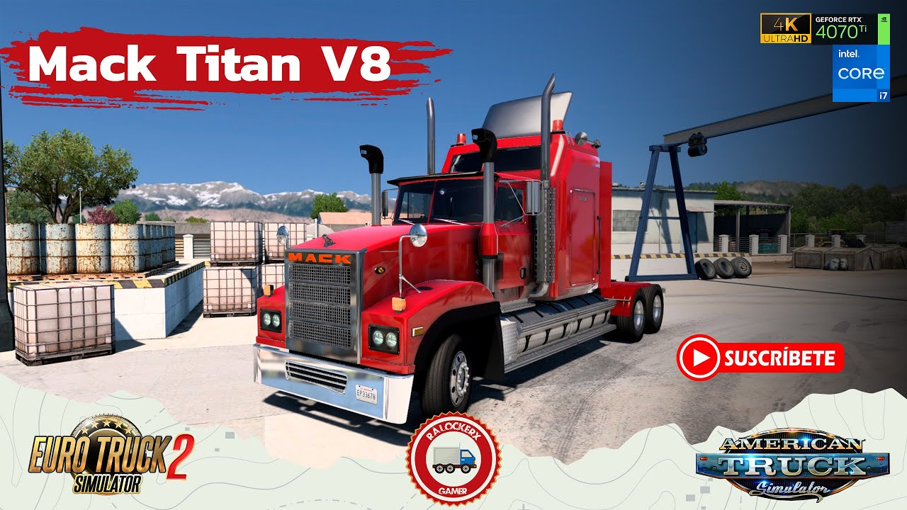 American Truck Simulator 🚚 | Mack Titan V8 Truck | 🚚#555 #truck #ats # ...