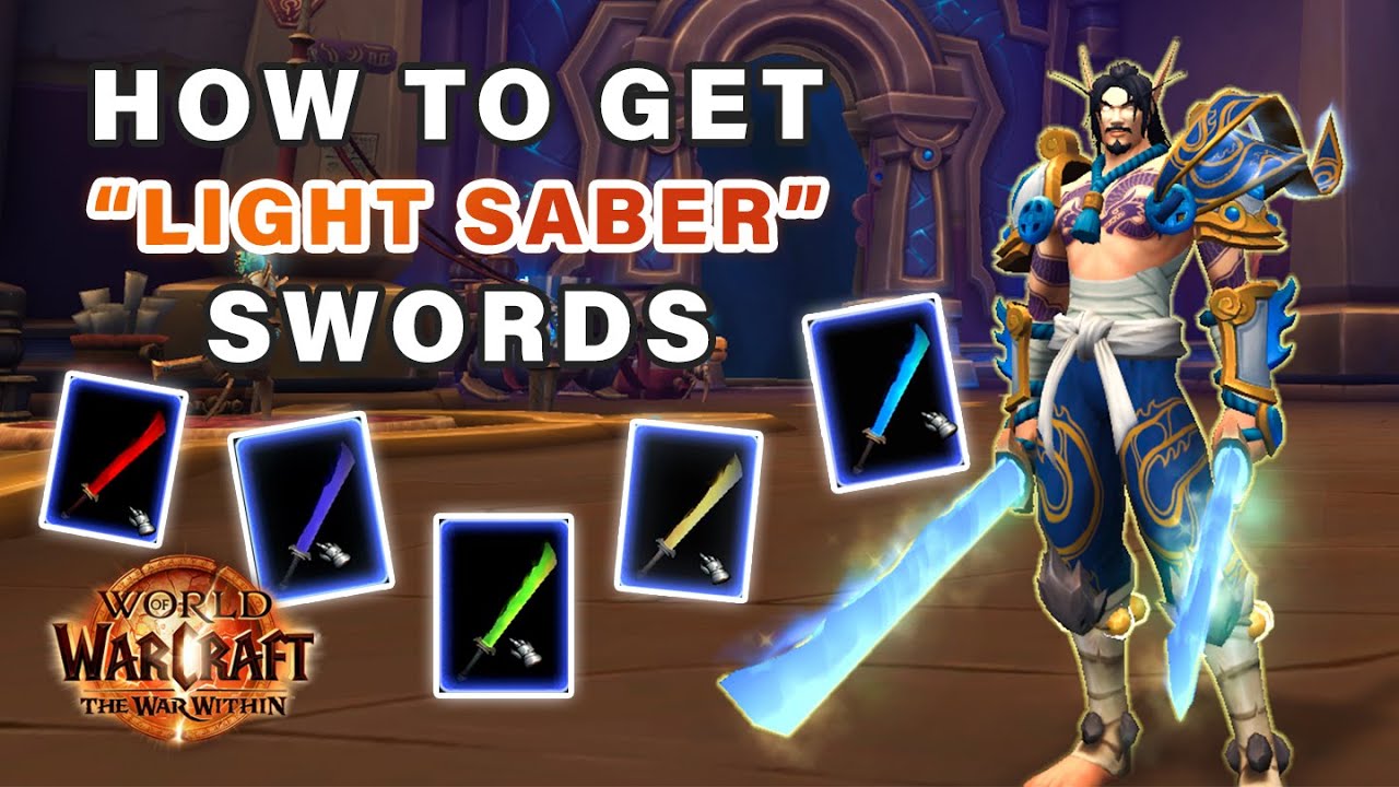 Where to get the Light Saber Katana Swords WOW: The War Within - YouTube