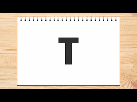 T Harfi Nasıl Çizilir? - T Harfi Boyama