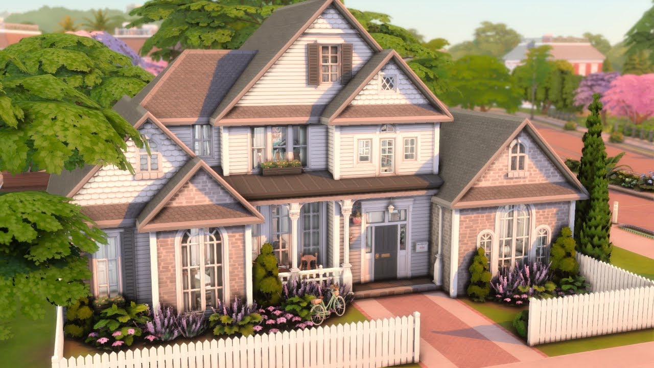 🏡 Big Generations Home || Sims 4 Speedbuild || No CC - YouTube