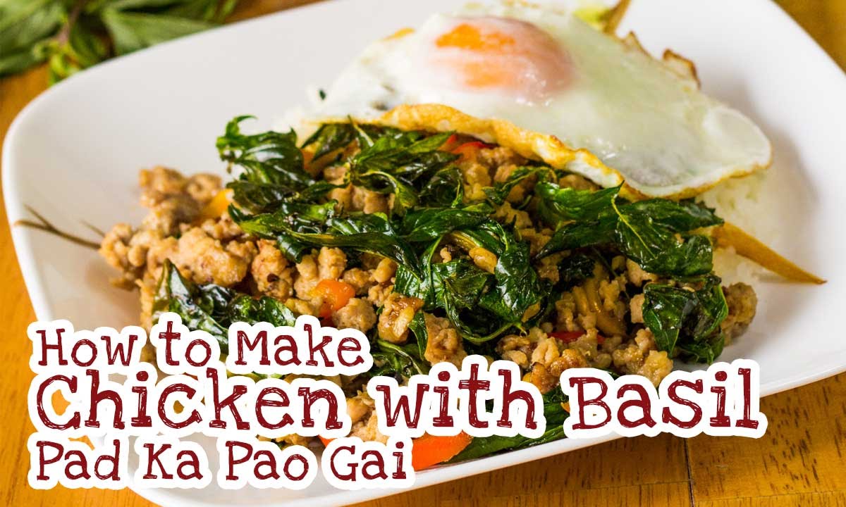 How to make Chicken with Basil | Pad Ka Pao Gai - YouTube