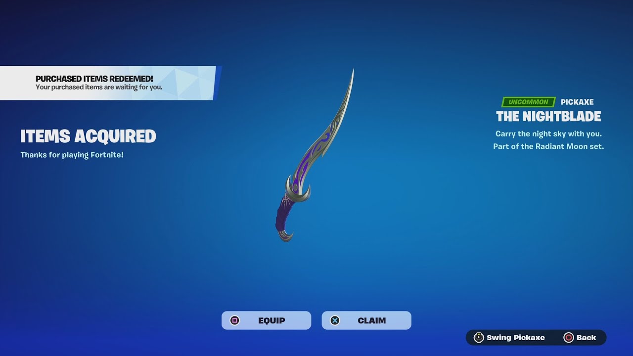 Are These FREE Rewards Worth Grinding For? (Nightblade Pickaxe ...