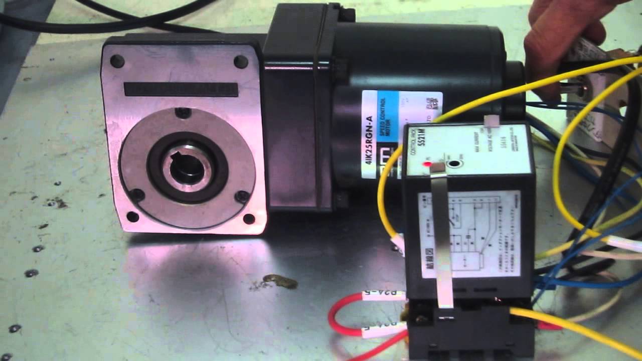 ORIENTAL MOTOR SS21M Speed control pack alone 動作確認 - YouTube