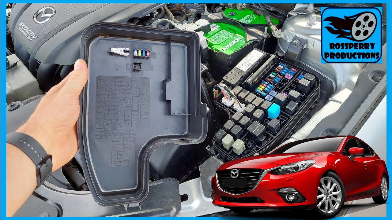 Mazda 3 OBD2 Diagnostic Port, & Fusebox Locations 2013 - 2018 - YouTube
