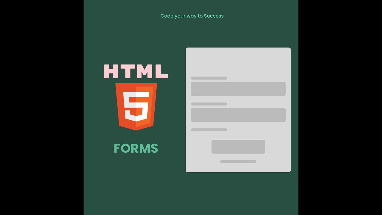 HTML FORMS - Part 1 - YouTube
