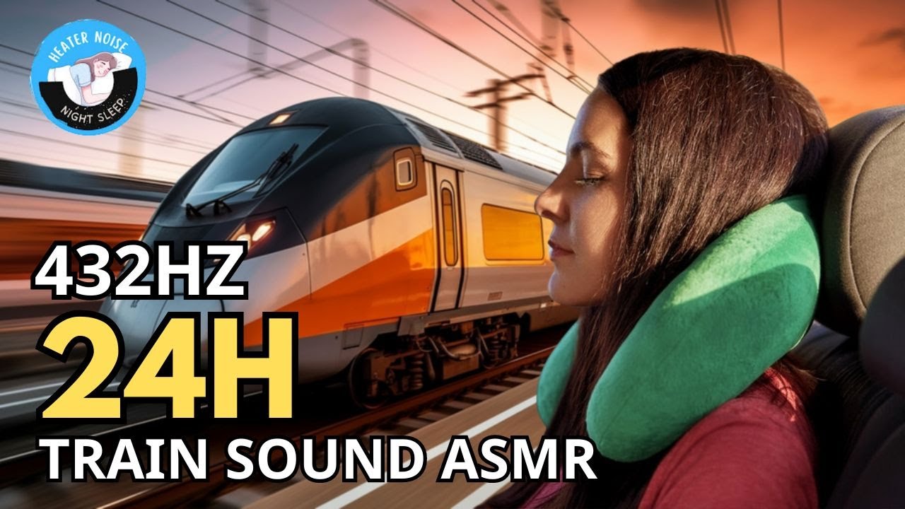 TRAIN SOUND ASMR 24 Hours | Sleep Sounds - Sleep Soundly & Deeply All ...