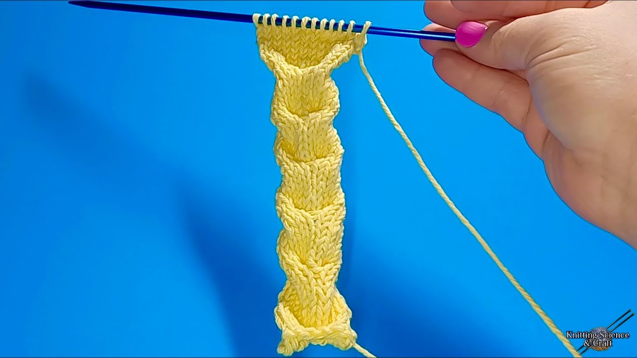 How to Knit a Basic Horseshoe Cable stitch - YouTube