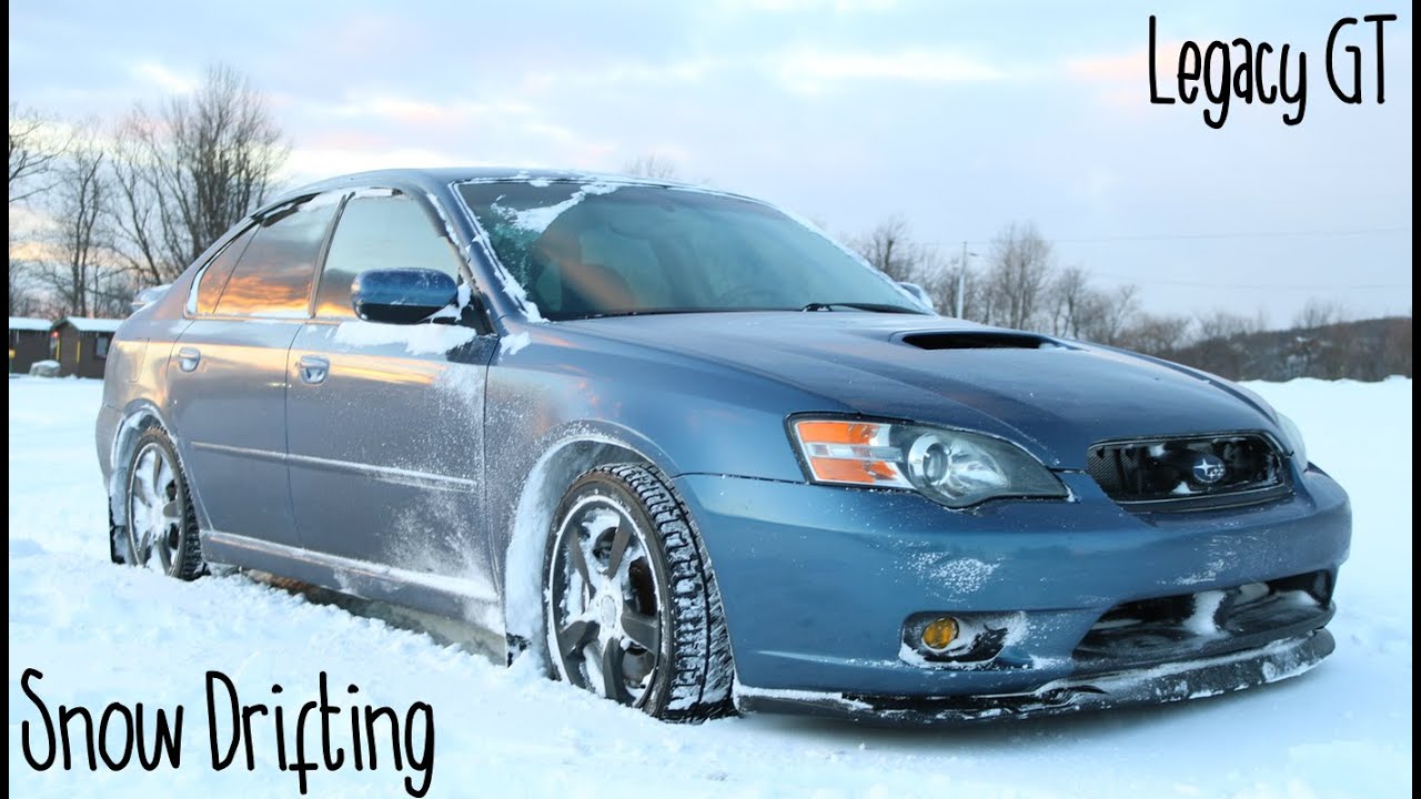 Subaru Legacy GT SNOW DRIFTING! - YouTube