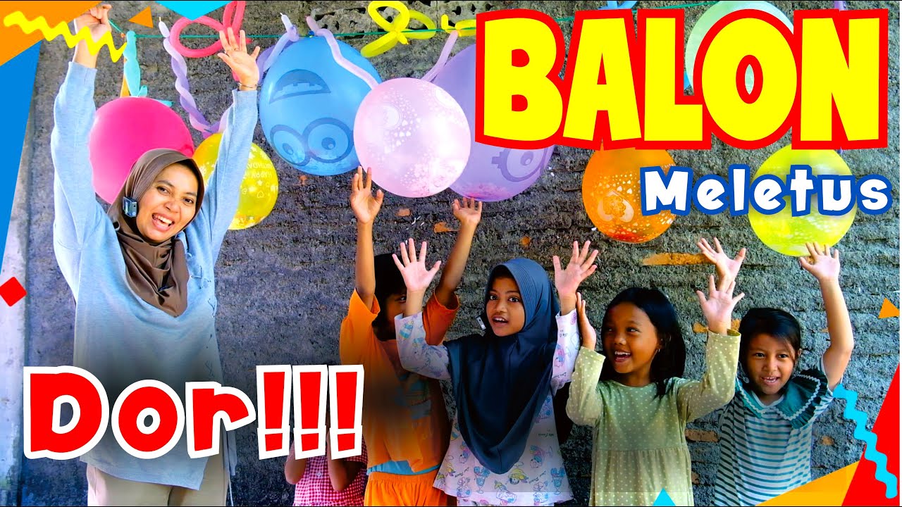 BALON BESAR MELETUS | BALONKU ADA LIMA | BALON WARNA WARNI | MENYANI ...