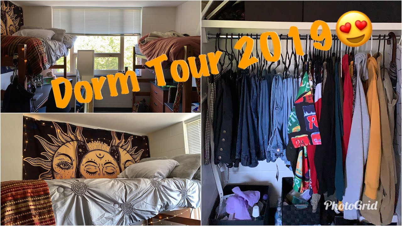 COLLEGE DORM TOUR 2019 - YouTube