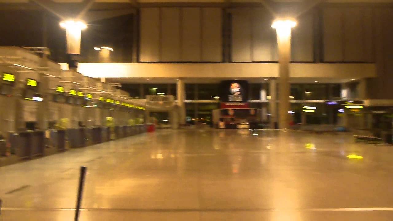 Inside Malaga Airport at 1am Nobody About Spain April 2015 - YouTube