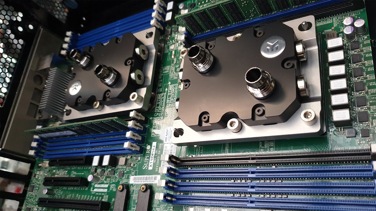 Build PC Gaming Dual Xeon Gold 6130 Feat Custom Water Cooling EKWB ...