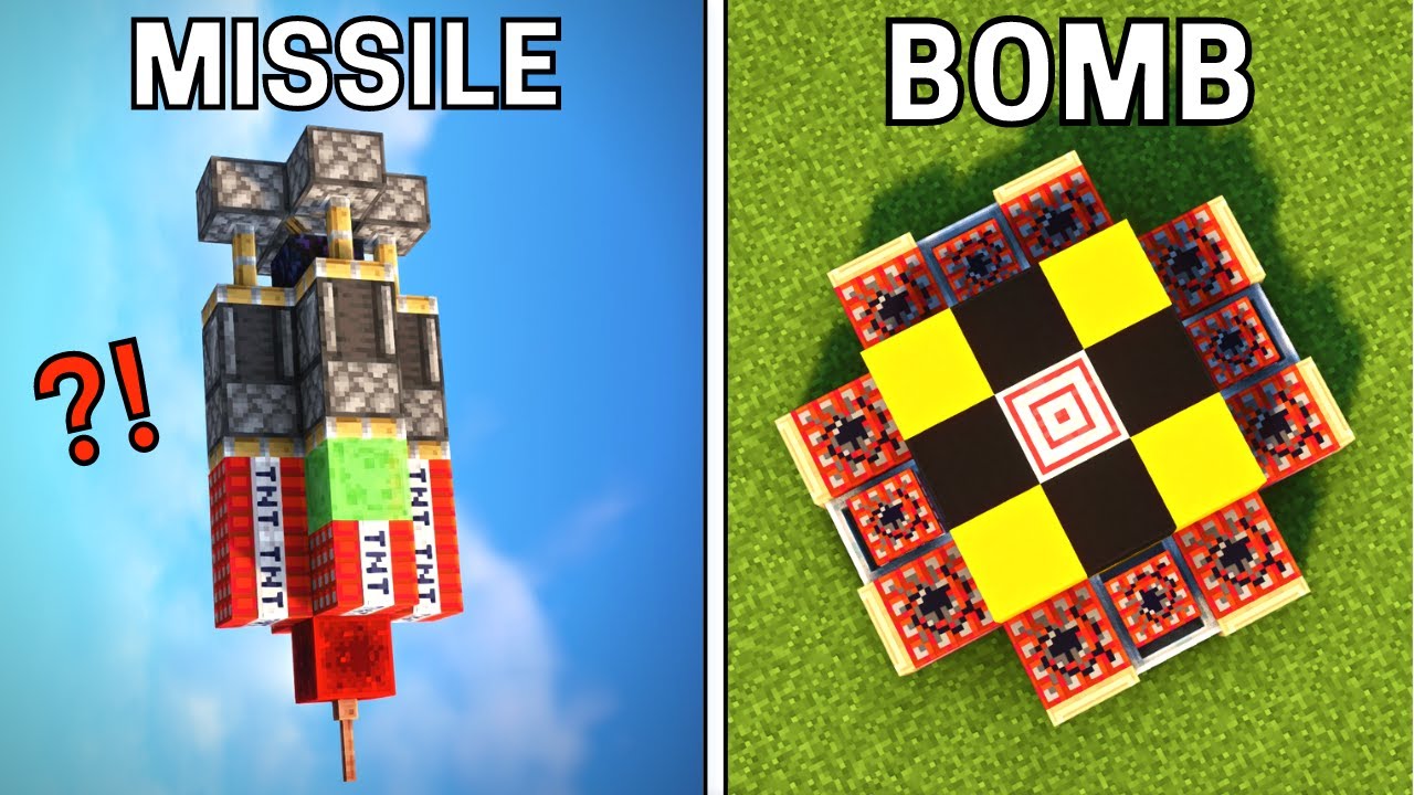 Minecraft: 5+ Bomb Build Hacks! - YouTube