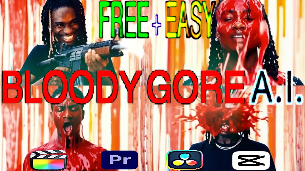 BLOOD + GORE EXPLODING HEAD AI tutorial [ phone + computer EASY ...