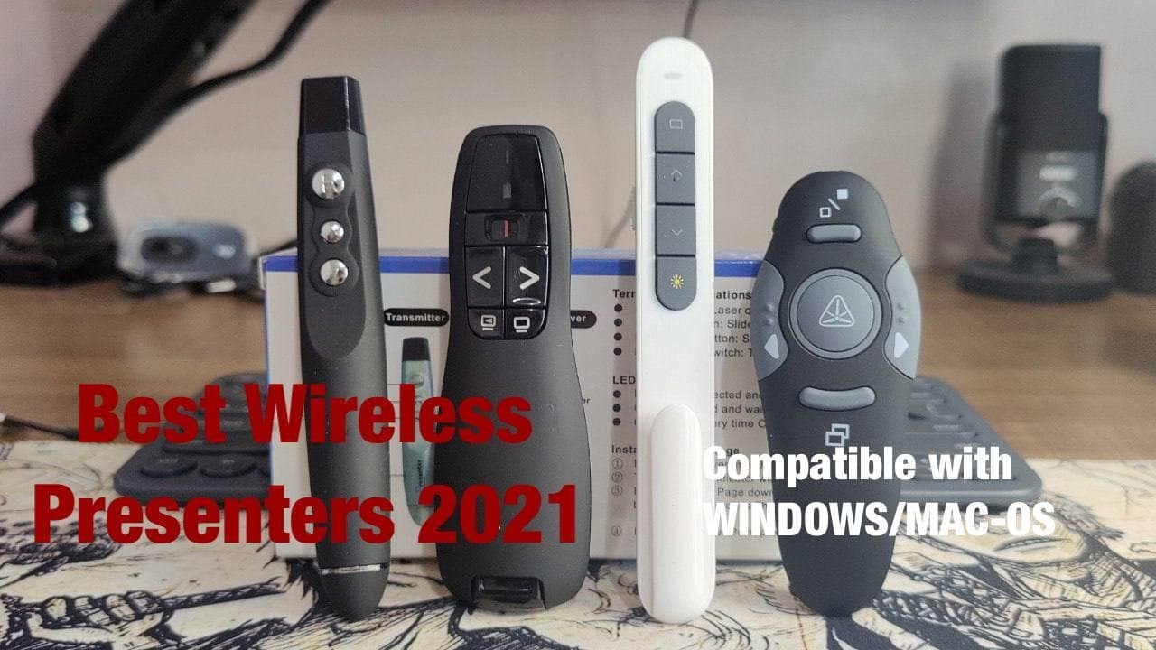 (2024) Wireless Presenter Laser Pointer | Compatible for Windows Mac-OS ...