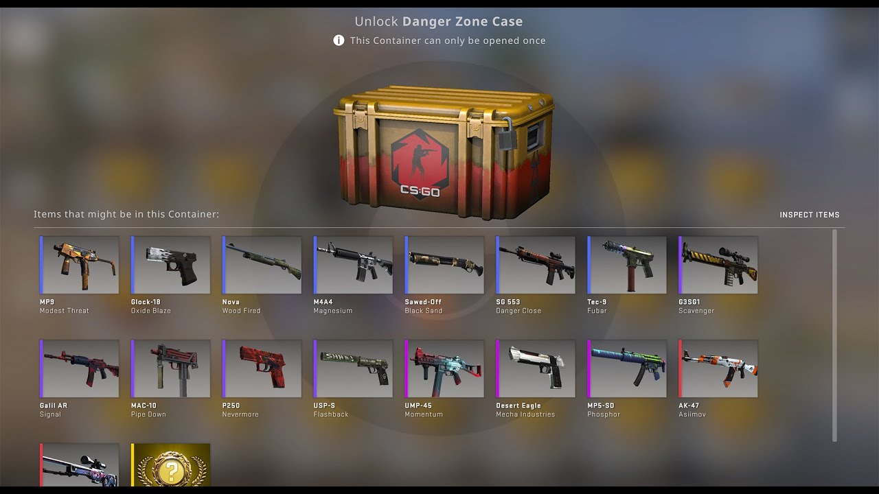 Opening (x5) Danger Zone Case - YouTube