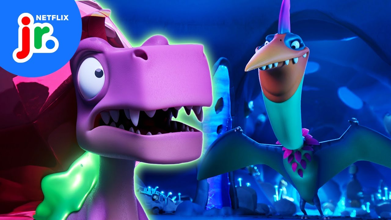 T. Rex's Dino-Mite Cave Party! 🦖💎 Bad Dinosaurs | Netflix Jr - YouTube