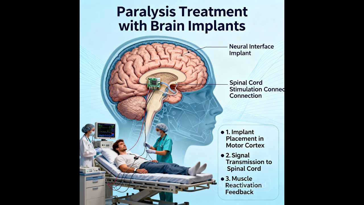 Paralysis treatment with brain implants - YouTube
