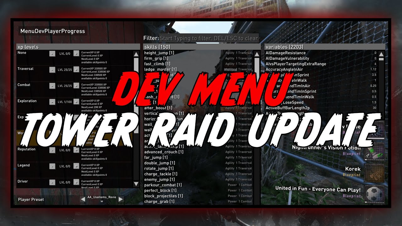 **OUTDATED** HOW TO install DEVELOPER MENU! | Dying Light 2 (TOWER RAID UPDATE) **OUTDATED ...