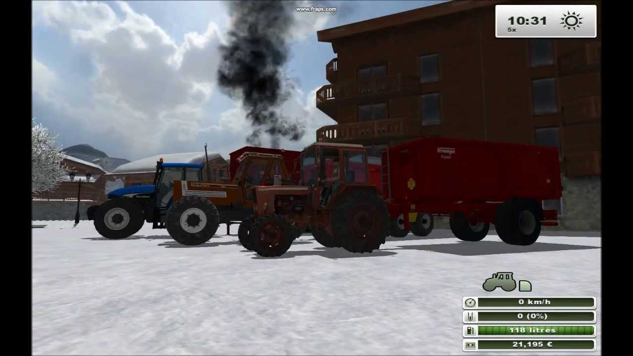 [Farming simulator 2013] Cold day and cold starts - YouTube