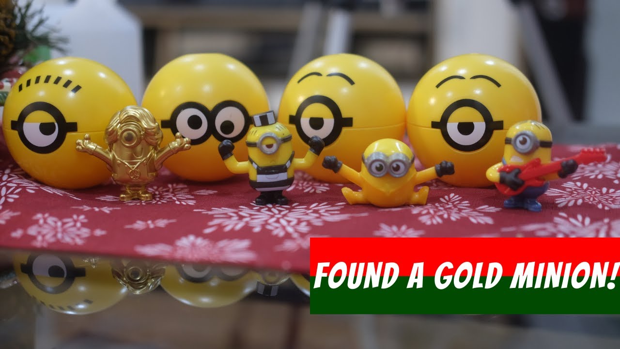 HOW TO FIND THE GOLDEN MINION | MINION HAPPY MEAL TOYS UNBOXING ...