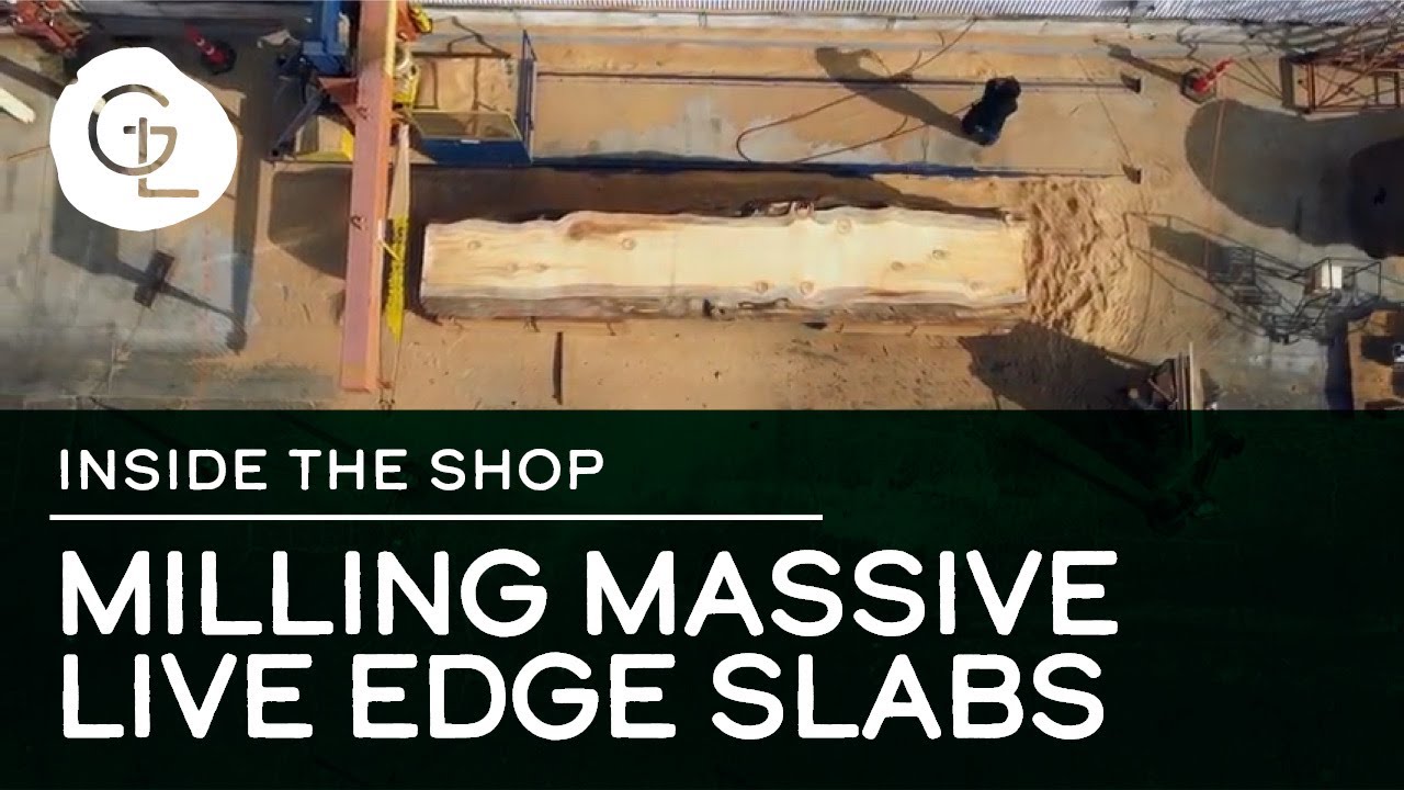 Milling Massive Live Edge Slabs - YouTube
