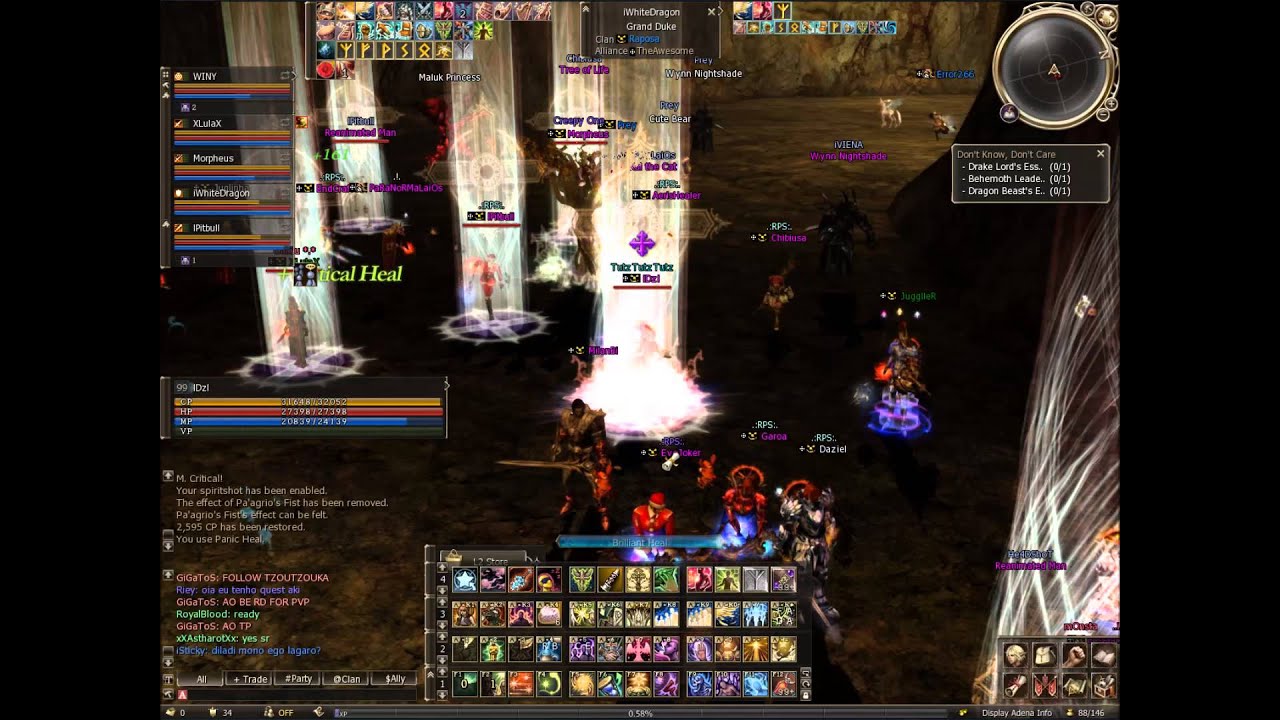 Lineage II - Clan RPS - Respawn Antharas - YouTube