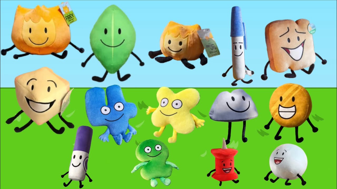 The bfdi plushies introductions so far - YouTube