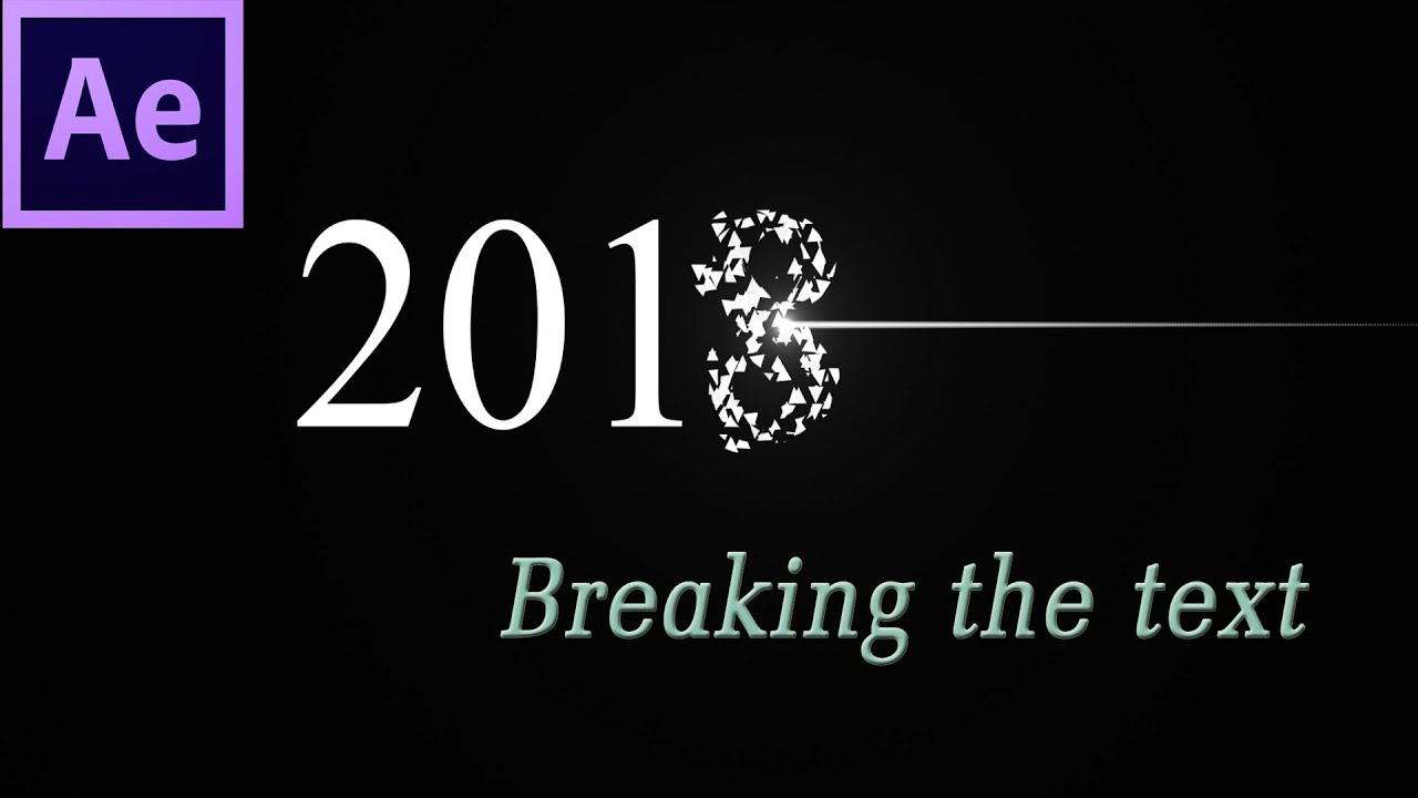 Breaking the text using Pixel polly in After Effects - 16 - YouTube