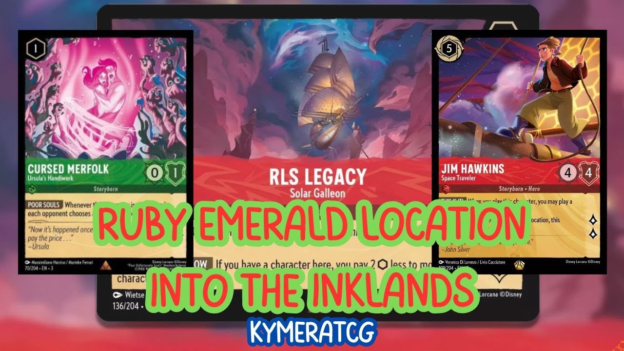 DISNEY LORCANA - 🔴🟢Ruby Emerald Location - YouTube