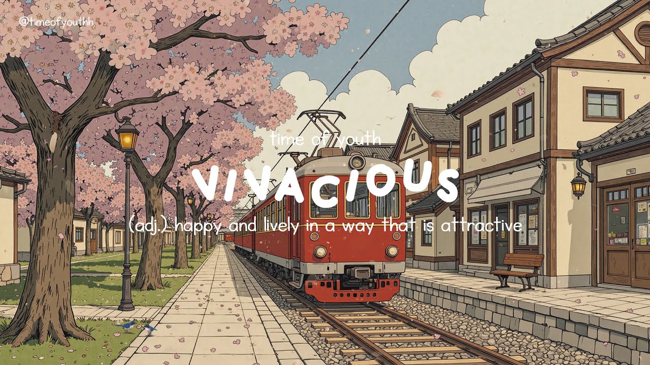 vivacious: happy and lively in a way that is attractive | peaceful ...
