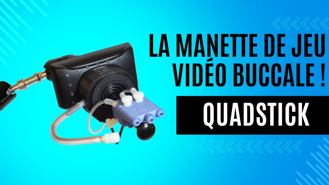 Handicap et gaming : Je joue sans les mains grâce au QuadStick Controller ! - YouTube