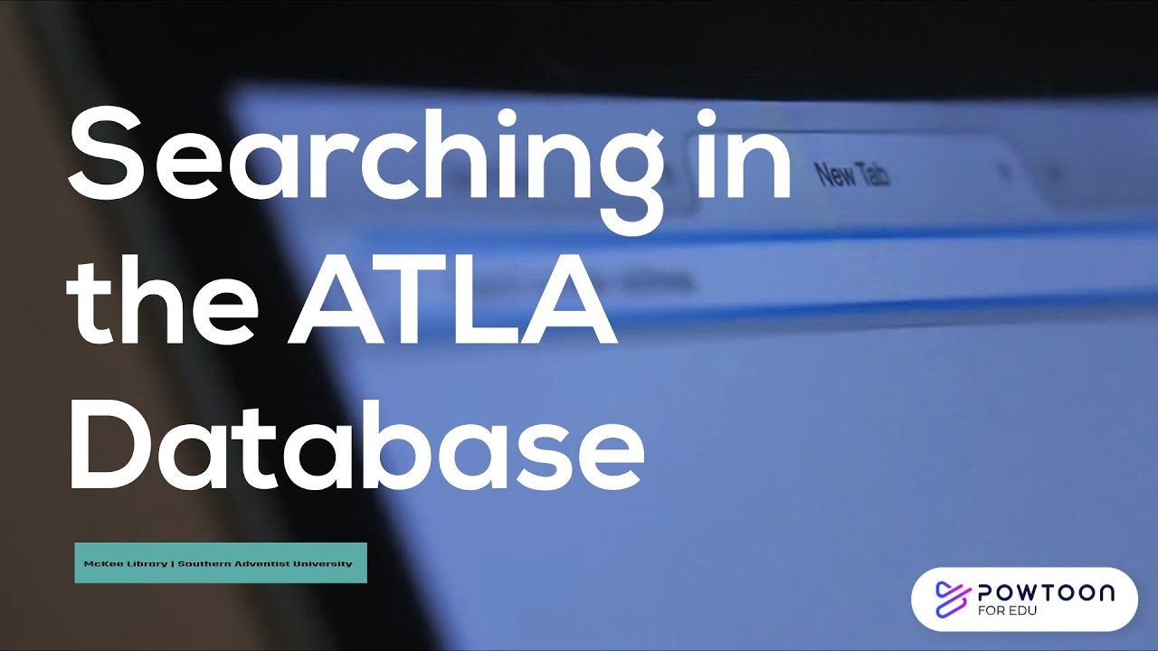 Searching in the ATLA Database - YouTube