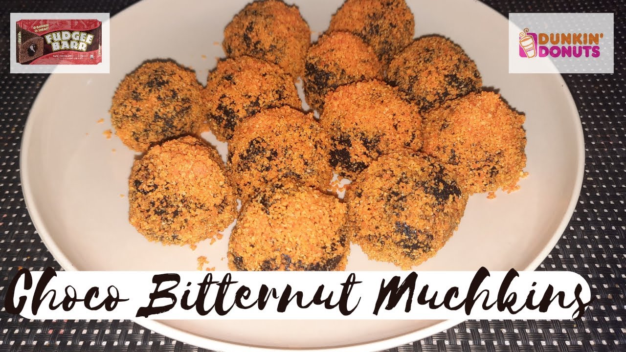 Fudgee Barr Choco Butternut Munchkins ala Dunkin Donut | No Bake and ...