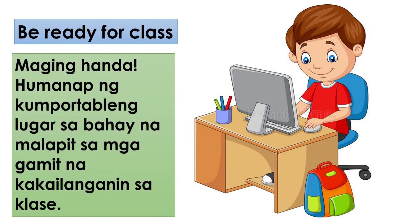 Mga alituntunin sa Online Class - YouTube